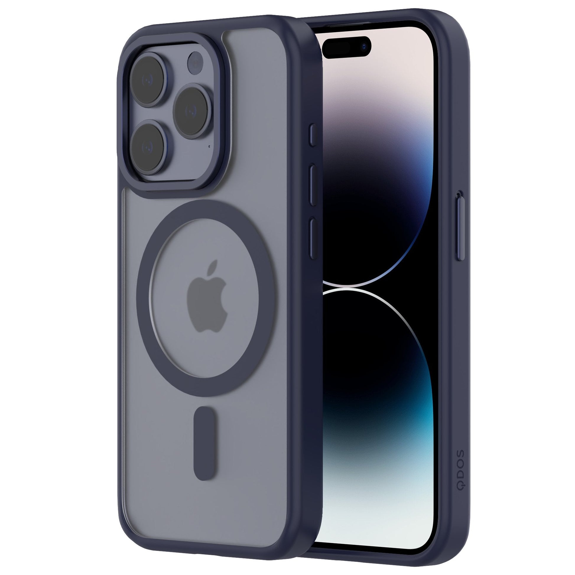 HYBRID SOFT AVEC SNAP (MAGSAFE) IPHONE 15 PRO - BLEU MARINE | Qdos ...