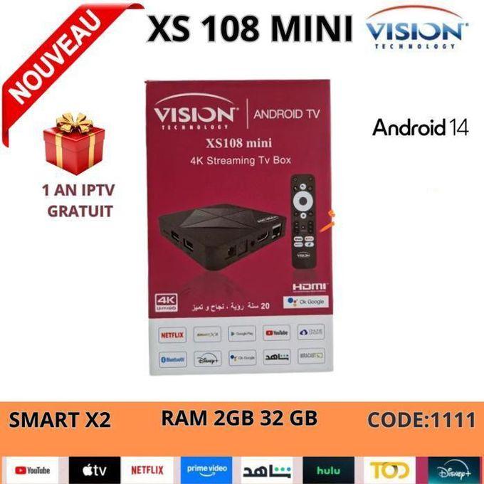 XS 108 Mini TV Box – Android TV 14, 4K Ultra HD, 32Go | Vision | Tech ...